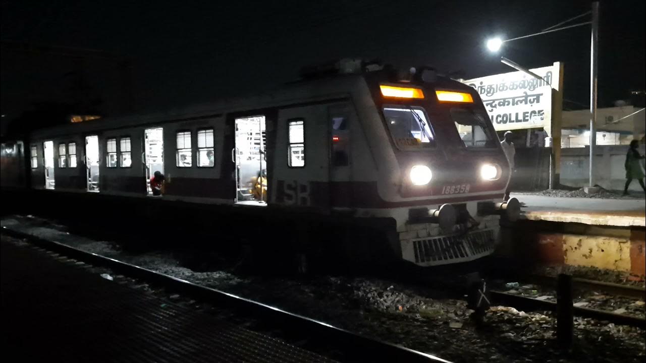 Medha EMU acceleration | chennai suburban trains are resumed| emu train|Suburban train - YouTube