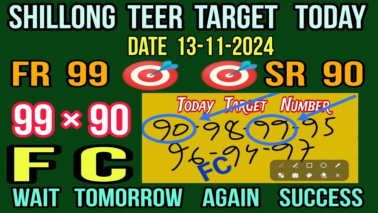 Shillong Teer Target Number 13/11/2024 Hit Number Success House Target ...