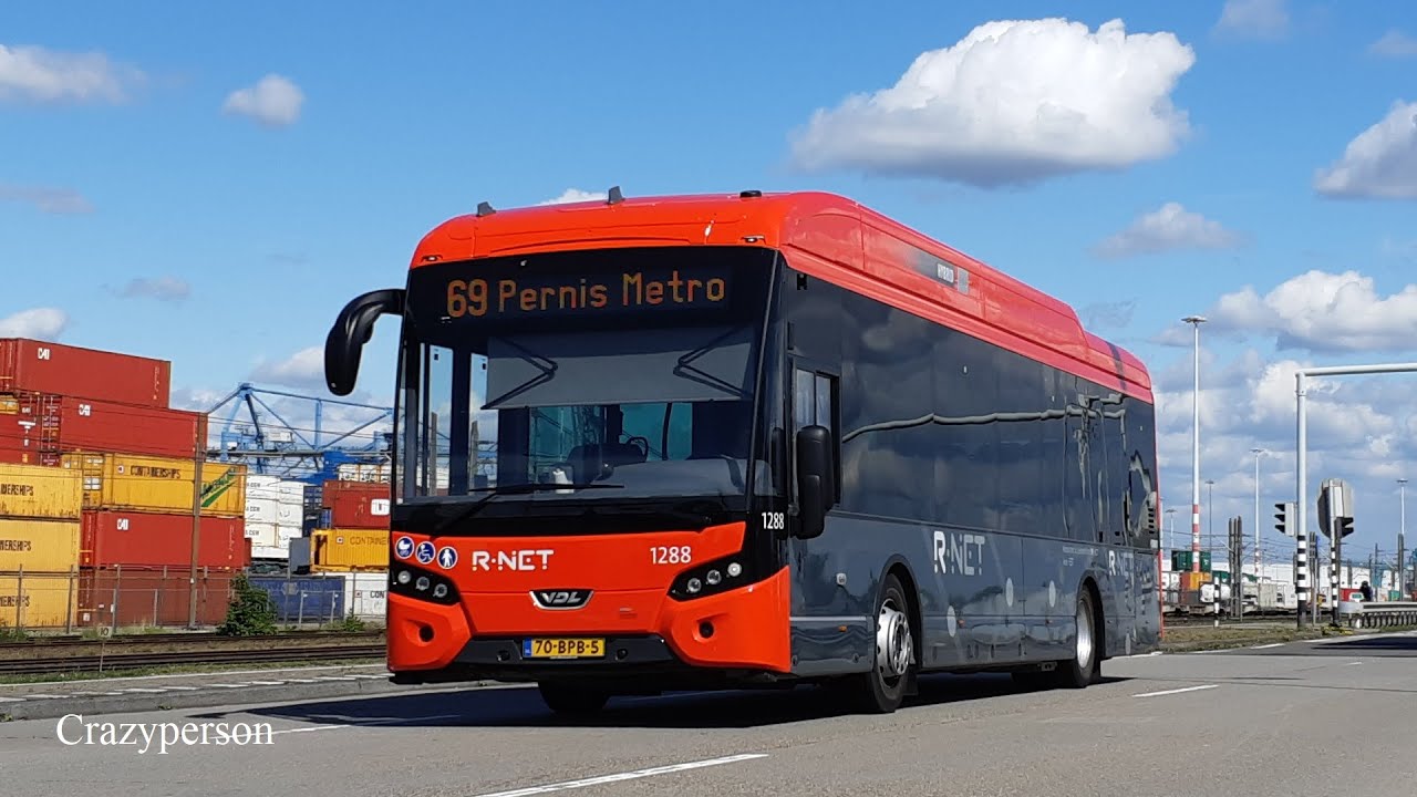 Nieuwe R-net RET VDL Citea Bus Lijn 69 bij Pernis Rotterdam - YouTube