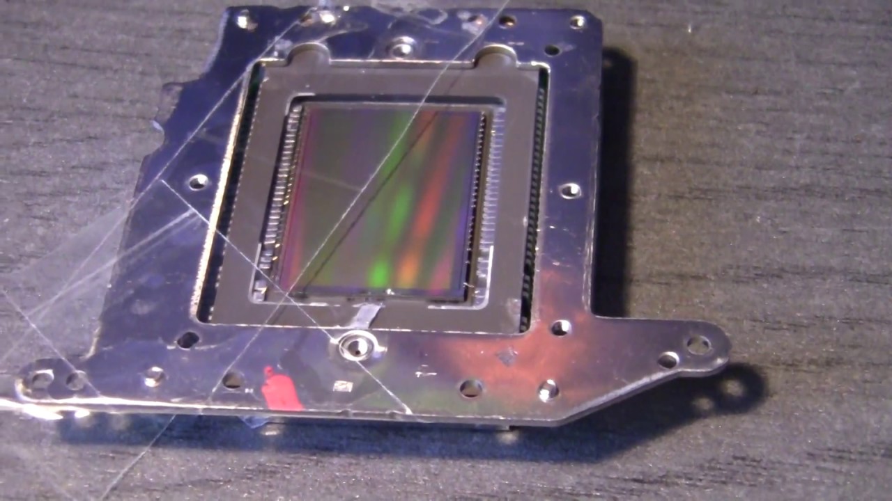 Debayering a Canon CMOS sensor: Removing glass Part II - YouTube