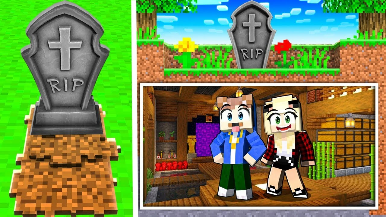 KATHA UND EPIC FAKEN TOD UND BAUEN BASE UNTER GRAB! - YouTube