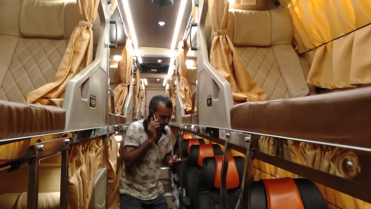 poulami paribahan new seating sleeper volvo bus on kolkata-siliguri ...