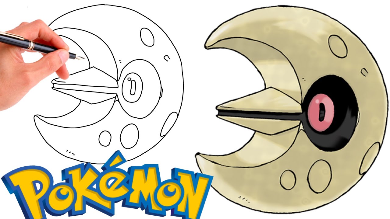 How To Draw LUNATONE POKEMON #337 | Generation 3 - YouTube