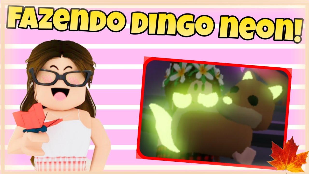 FAZENDO DINGO NEON! (Adopt me) - YouTube