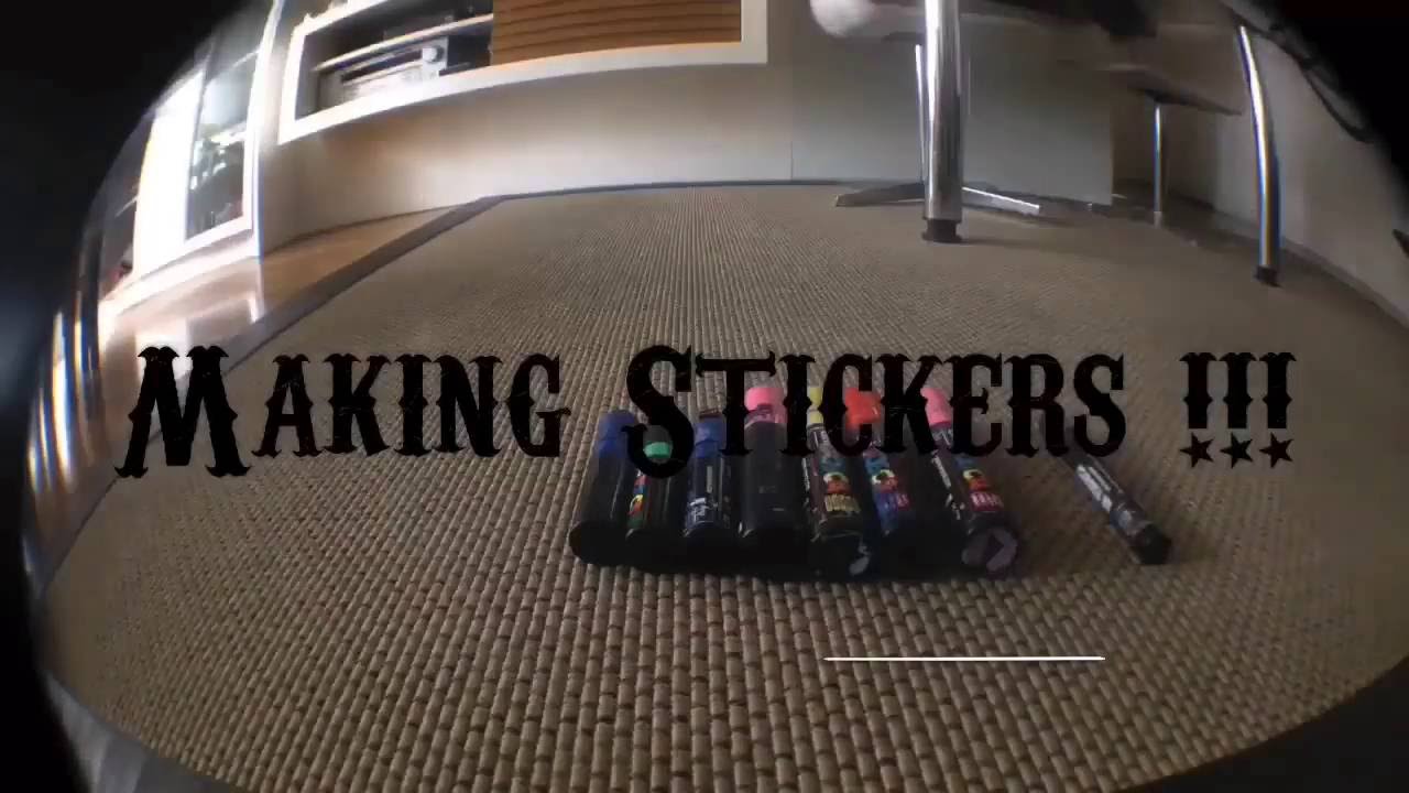 Making Stickers with Posca Pen ! - YouTube
