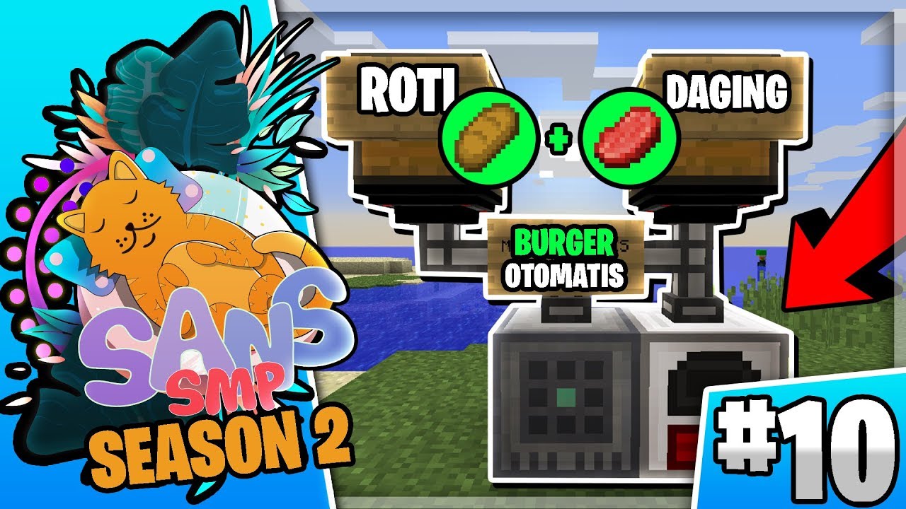 [#10] MESIN ROTI + DAGING = MESIN OTOMATIS HAMBURGER! - Minecraft ...