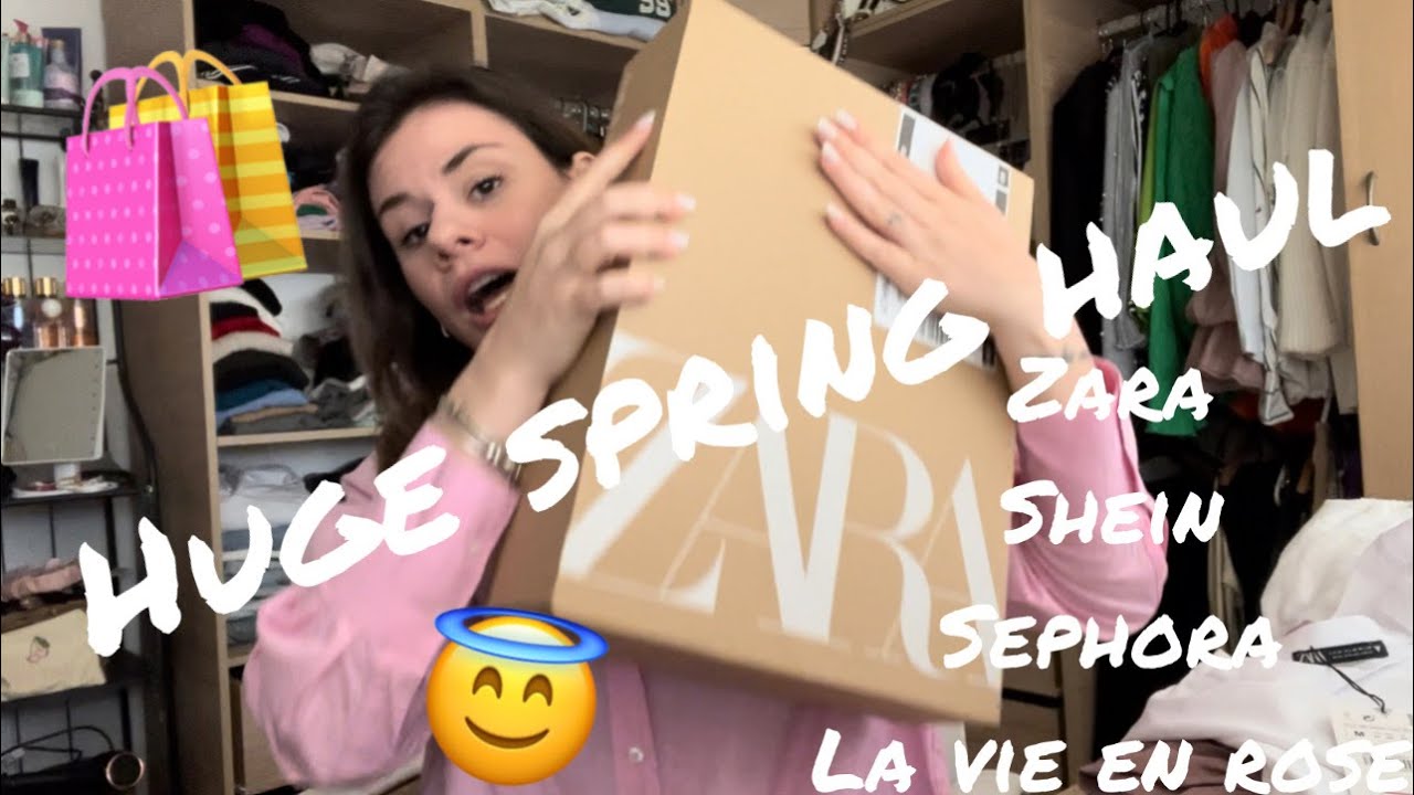 ΑΝΟΙΞΙΑΤΙΚΟ HAUL! ΑΓΟΡΕΣ Zara, Sephora,Shein, La vie en rose - YouTube