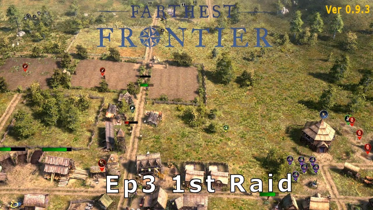 Farthest Frontier Ep3 Our 1st Raid - YouTube