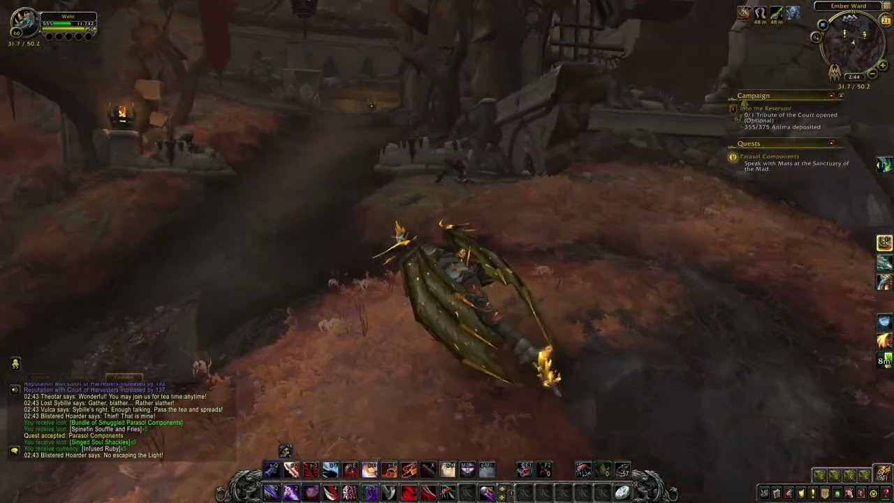 Parasol Components - World Of Warcraft : Shadowlands - YouTube