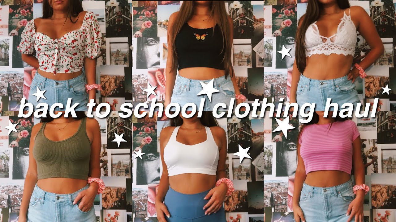 HUGE back to school TRY-ON clothing haul | isabelle dyer - YouTube