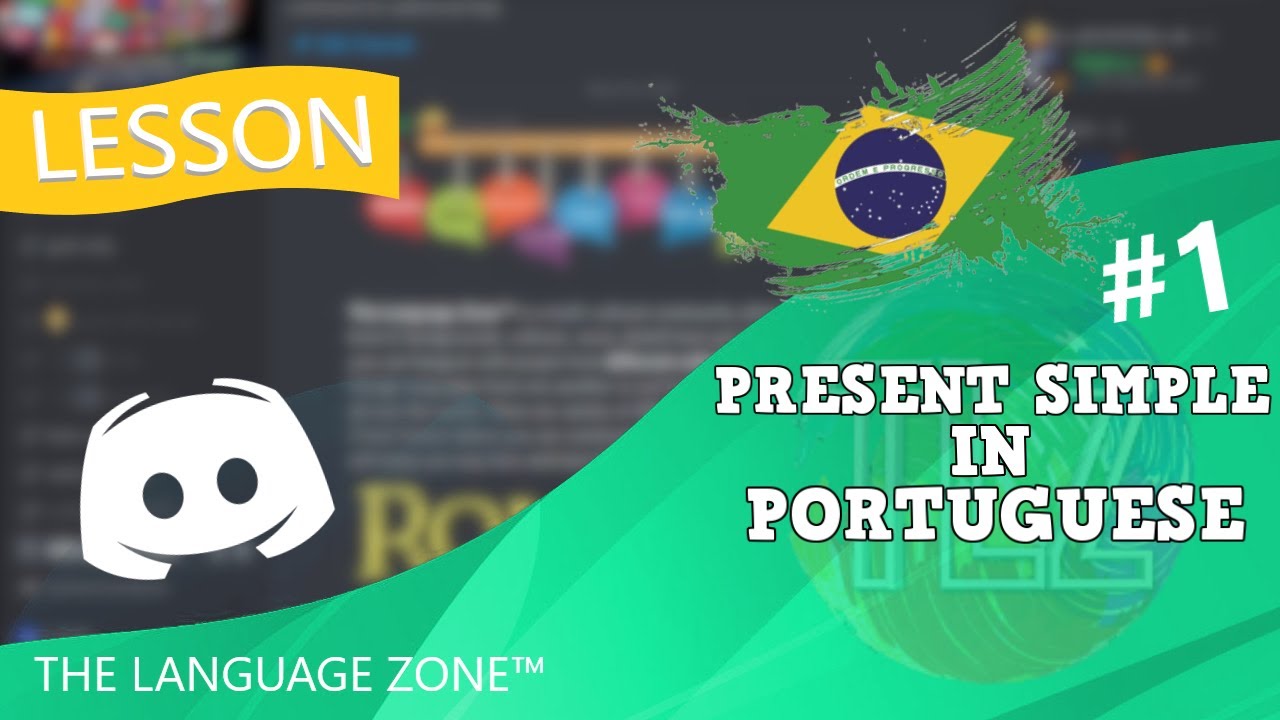 Lesson: Present Simple in Portuguese #1 - The Language Zone™ - YouTube