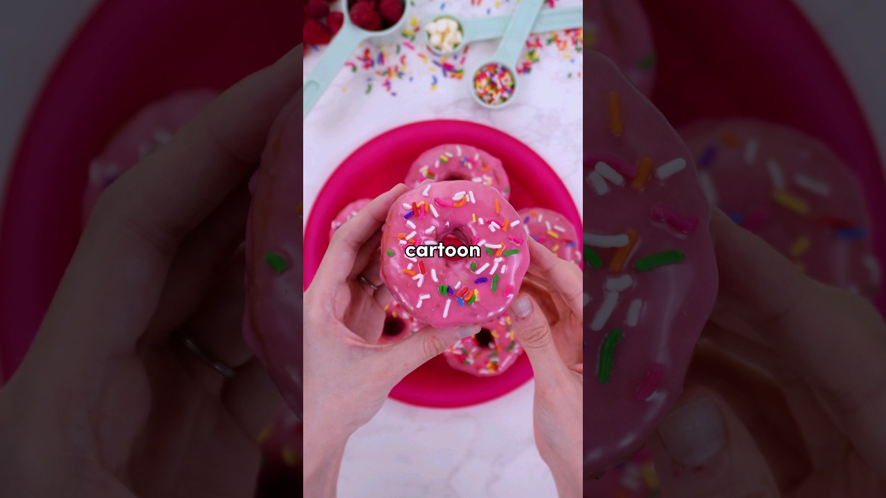 Bestrooide Donut Simpsons Leuk Cartoon Donutkussen Speels Decoratief