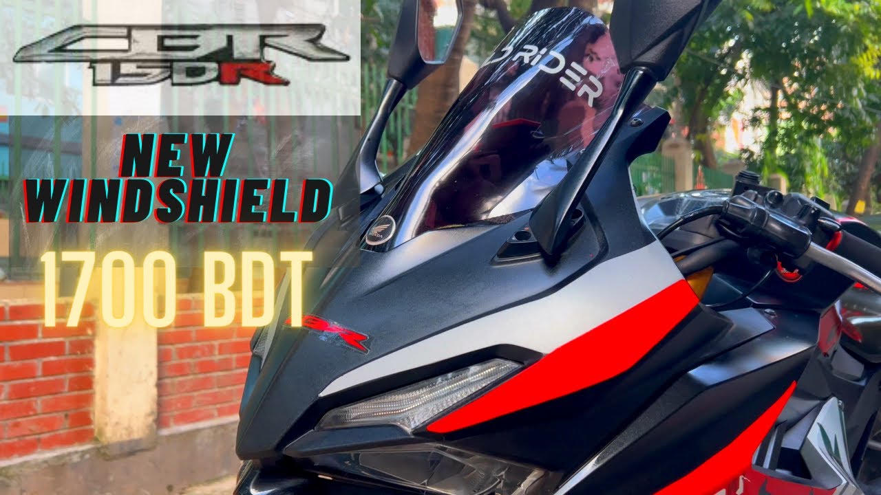Honda CBR 150R 2021 Windshield modification | OLD RIDER - YouTube