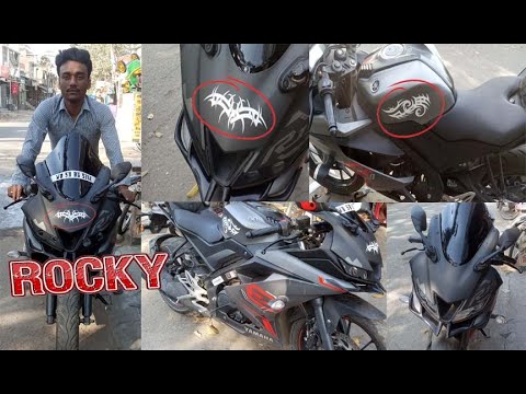 How To R15 V3 Sticker Modified Ayush Sticker Ghar - YouTube