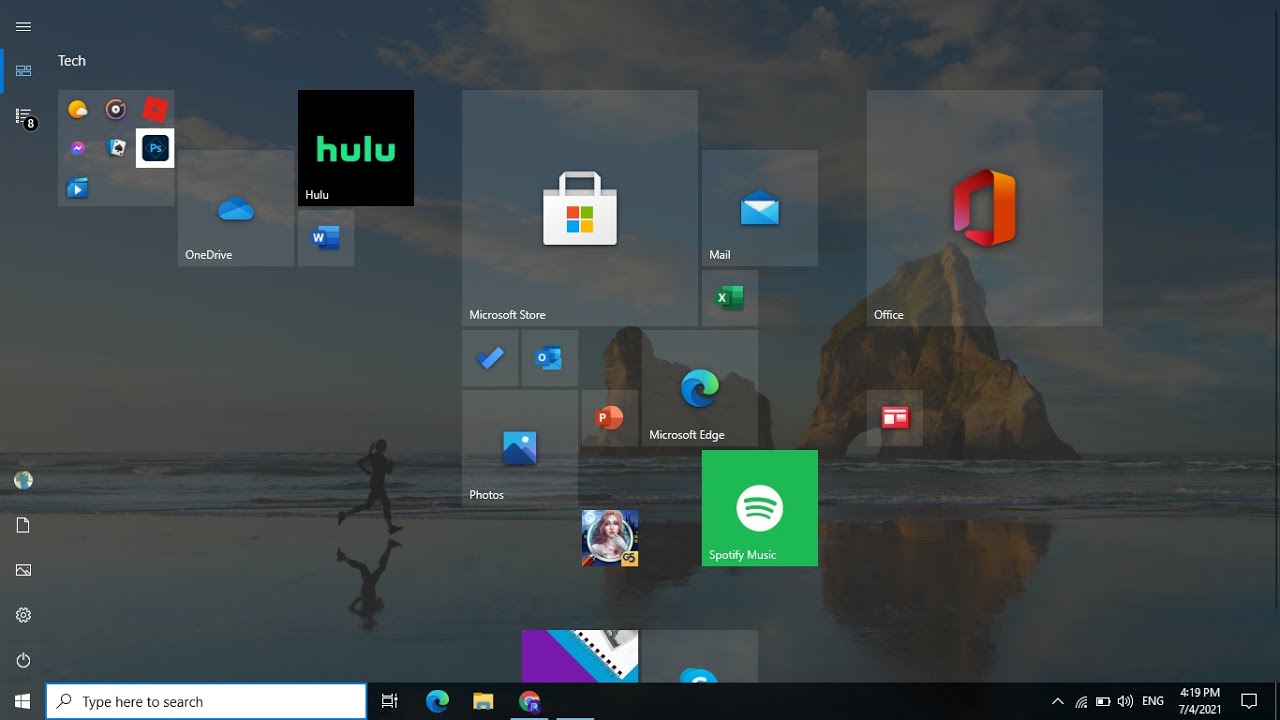How to enable or disable full screen start menu in windows 10||#shorts ...