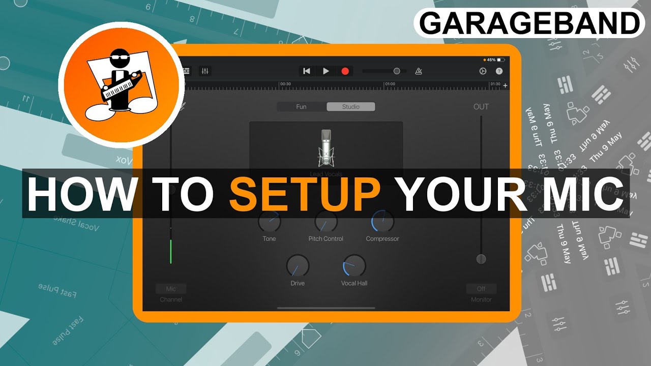 How to setup your mic in Garageband - YouTube