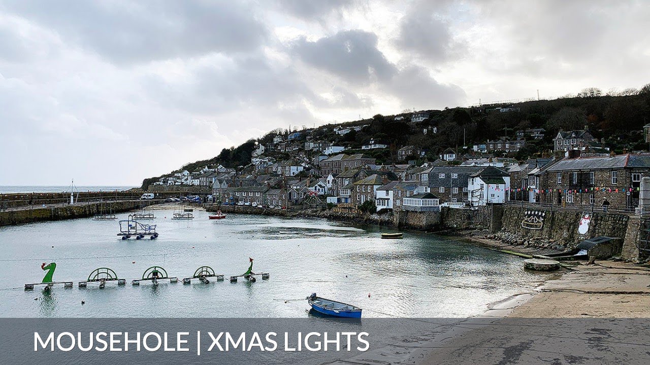 A Day Walk Around Mousehole, Cornwall To See The Xmas Lights - YouTube