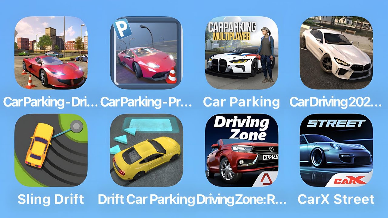 Car Parking-Driving School, Car Parking Pro Driver, Car Parking, Sling ...