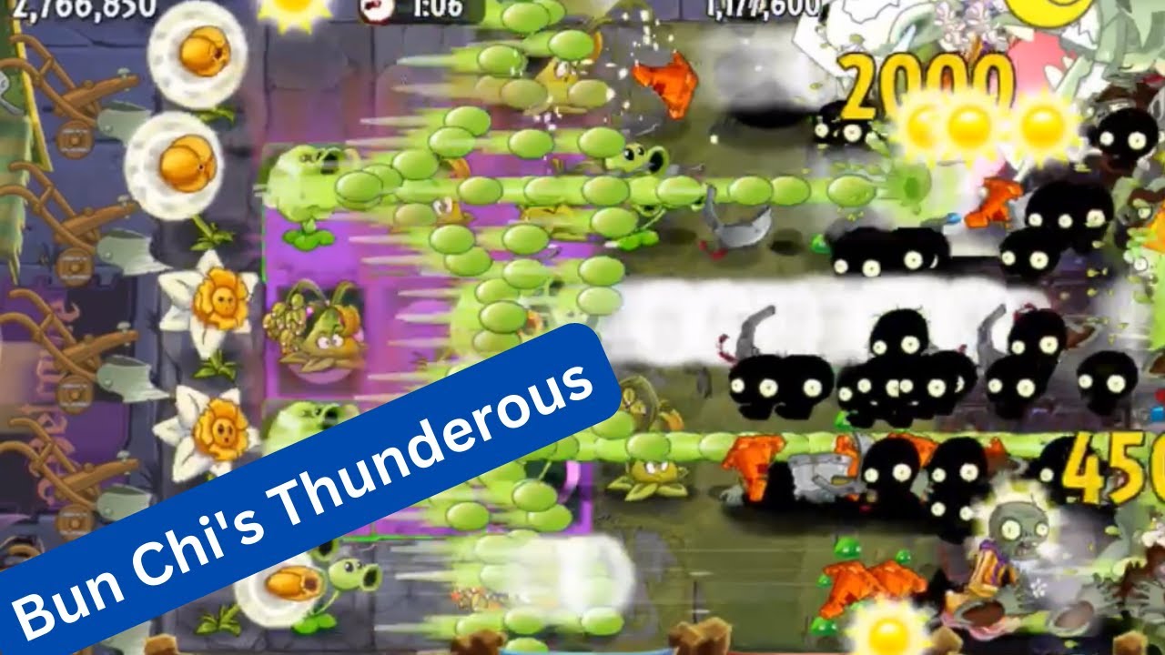 Last week of bun chi thunderous season pvz2 arena gameplay video on ...
