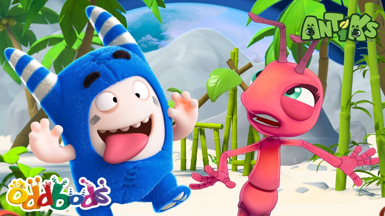 🤪All For One Animation: Oddbods & Antiks Cartoon Crossover🐜 | Oddbods ...
