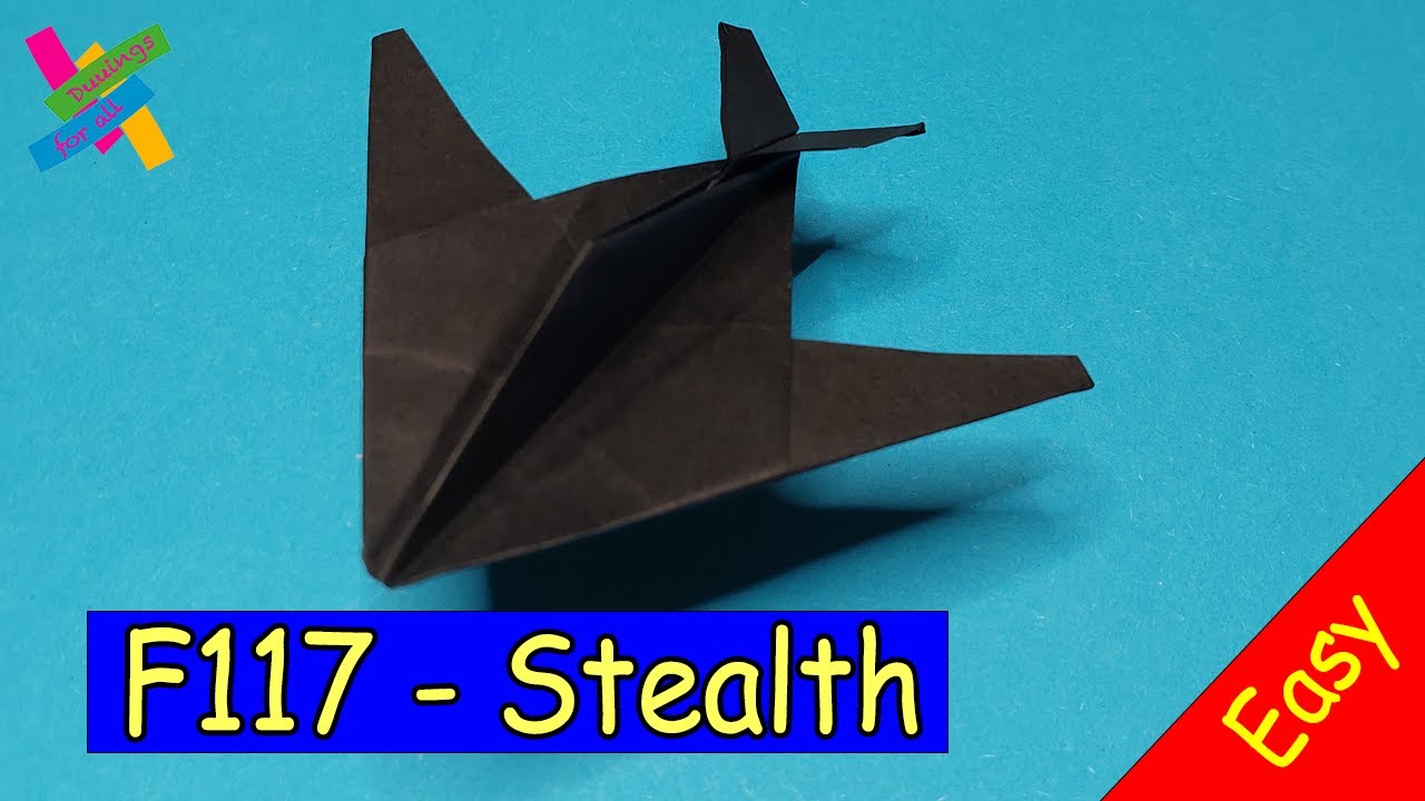 Origami F 117 Nighthawk FIGHTER How To Make Paper STEALTH PLANE Easy DIY EASY Fold origami-f-117-nighthawk-fighter-how-to-make-paper-stealth-plane-easy-diy-easy-fold