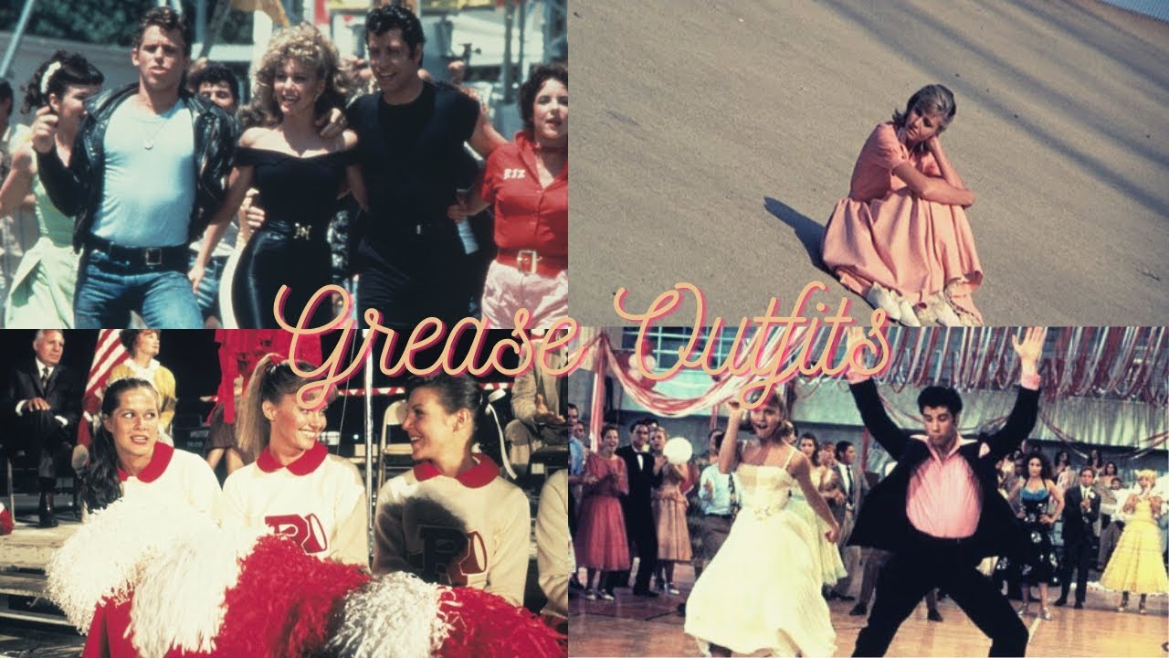 Grease Sandy Olsen (Olivia Newton-John) outfits - YouTube