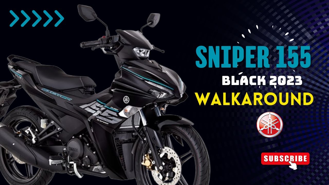 Yamaha Sniper 155 Black 2023 Walkaround - YouTube
