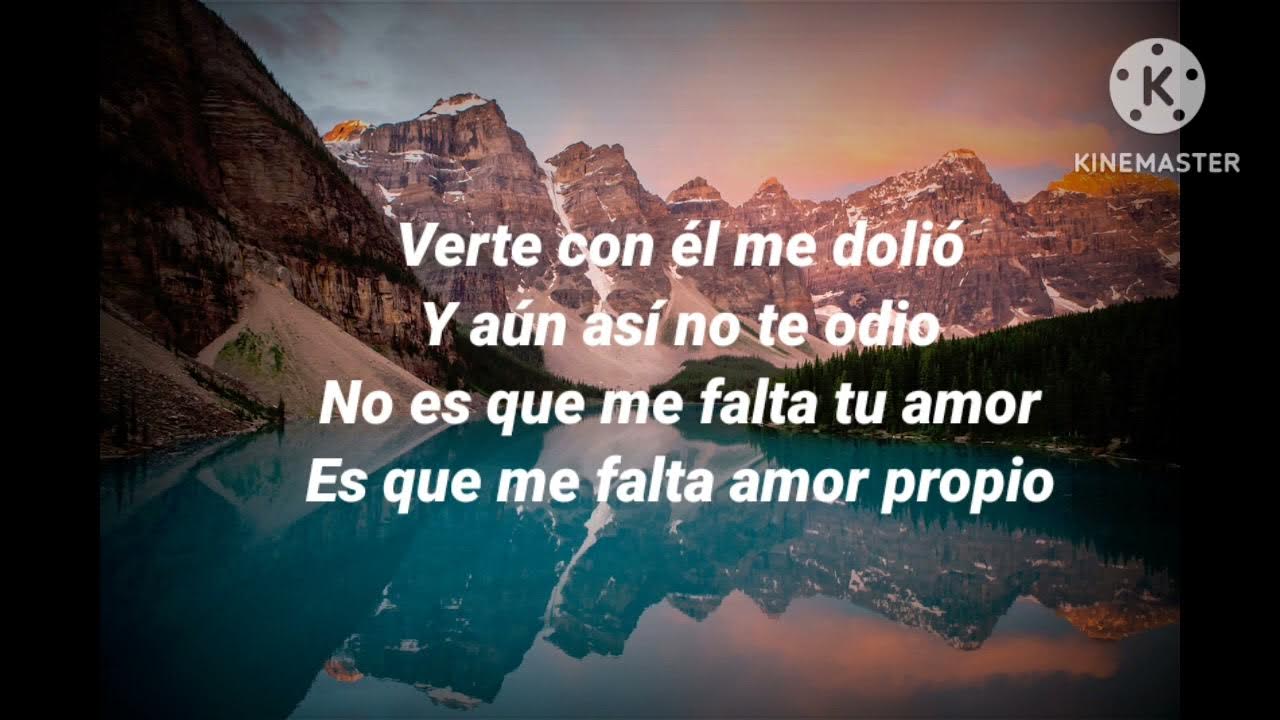 AMOR PROPIO || Grupo Frontera || Letra - YouTube