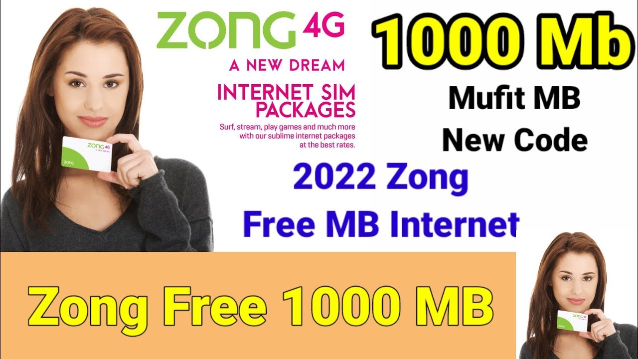 Zong Free MB Internet 1000 Mb free Bilkul Mufit New Code | Max Boy ...