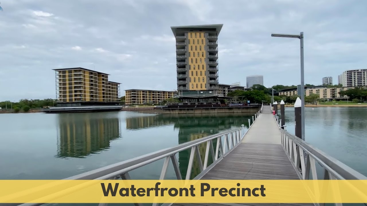 The Waterfront Precinct, walk around the Wave Pool and Convention ...