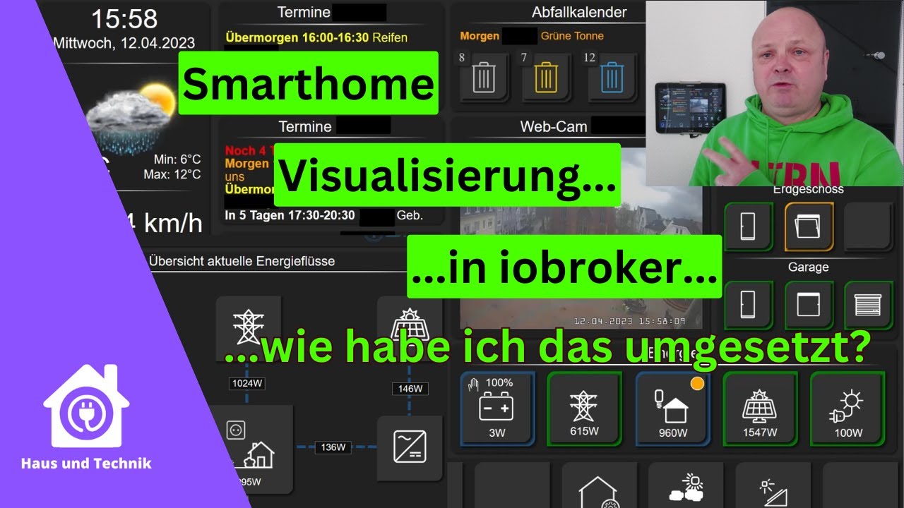 Smart Home Visualisierung - So habe ich es mit iobroker für unser Wand ...