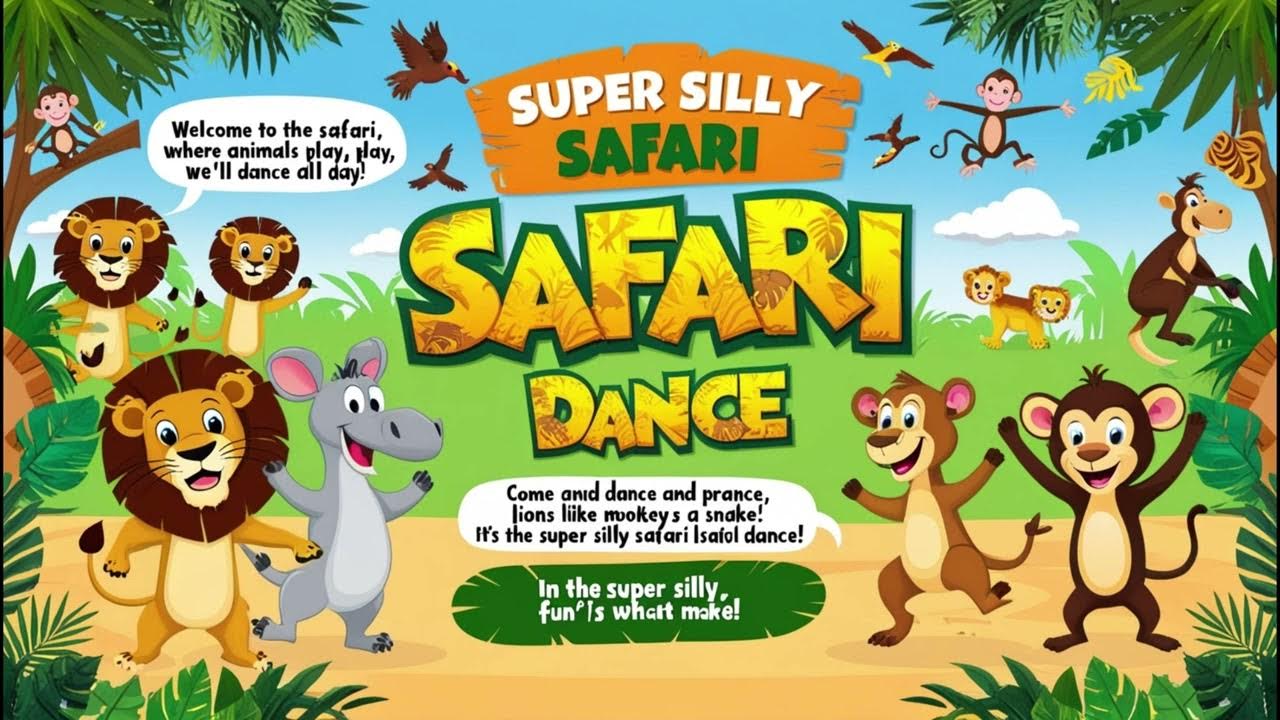 Super Silly Safari Dance Party! Hop, Wiggle, and Roar #music #kidsdance ...