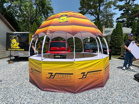 Building the Bee Hive Tent - YouTube