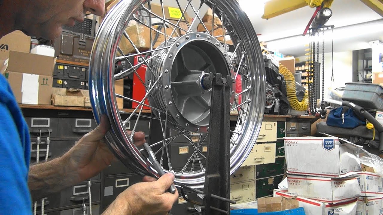 #216 1972 xl motor sportster full bike rebuild front rear wheel lacing ...