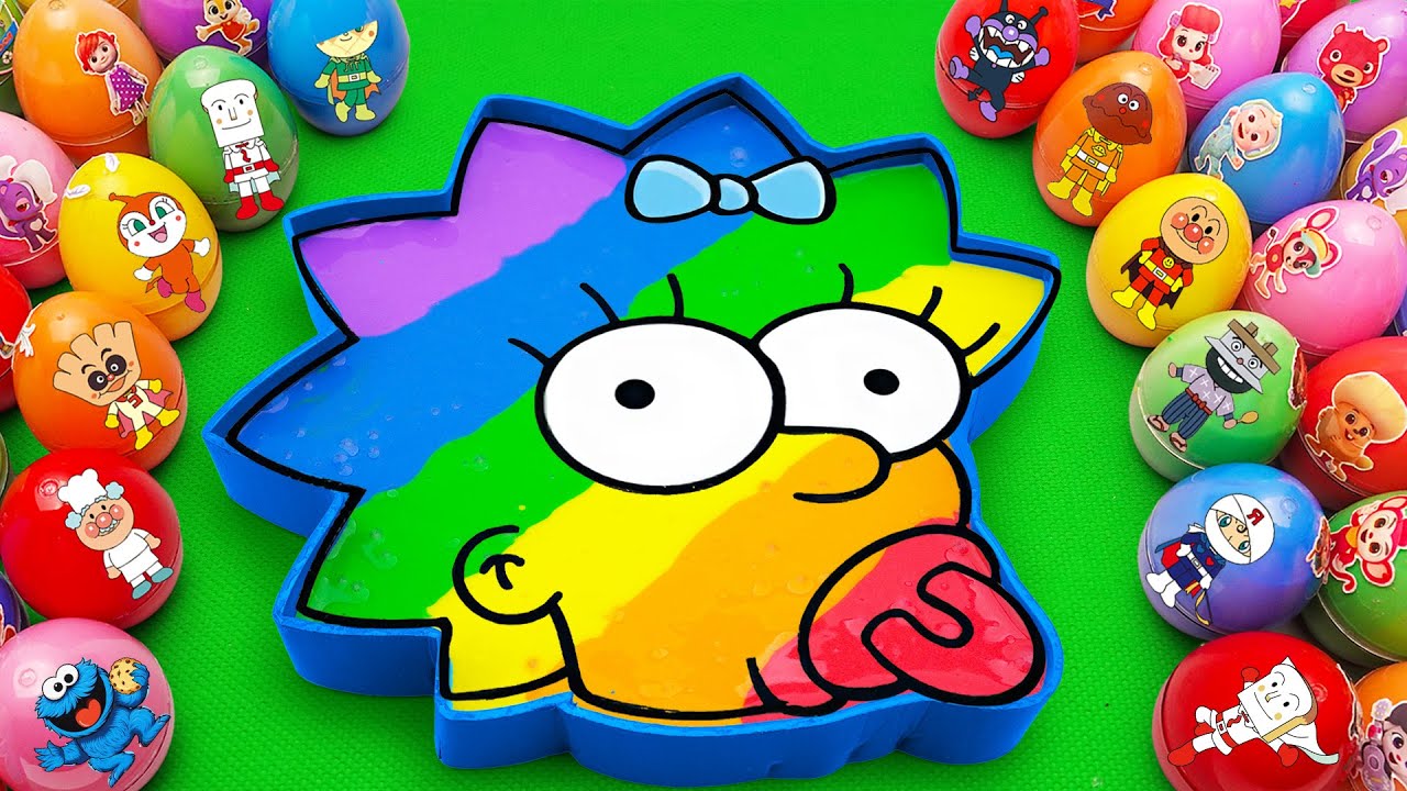 Satisfying Slime ASMR Videos | Making Colorful Maggie Simpson Bathtub ...