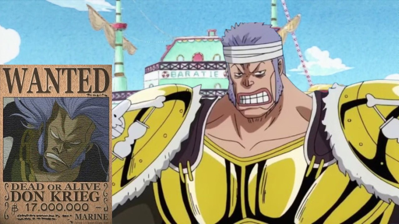 Quien es el Almirante Pirata Don Krieg en One Piece | DON KRIEG - YouTube