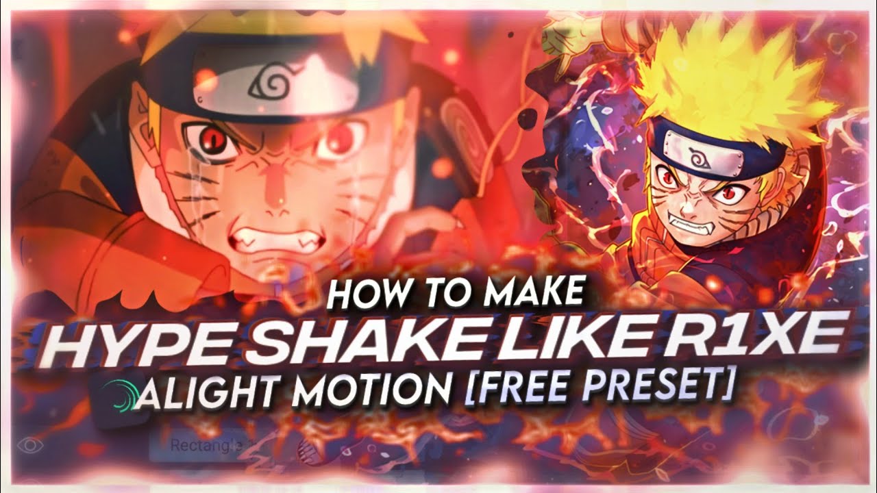 HOW TO MAKE HYPE SHAKE LIKE R1XE | ALIGHT MOTION [FREE PRESET] - YouTube