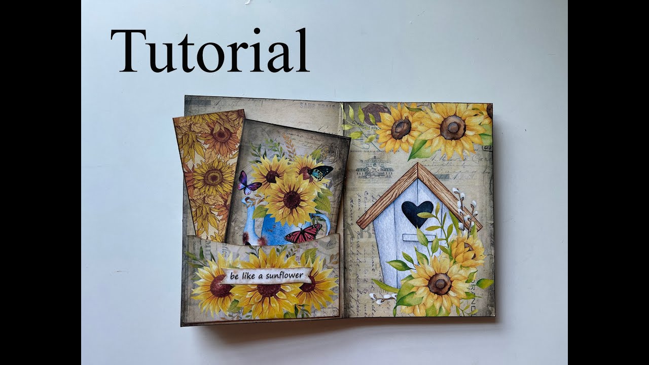 Sunflower Journal Kit by SS Digital Studio - YouTube