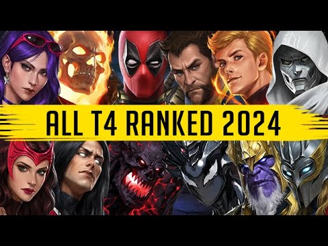 ALL T4 RANKED BEST TO WORST (August, 2024) - Marvel Future Fight - YouTube