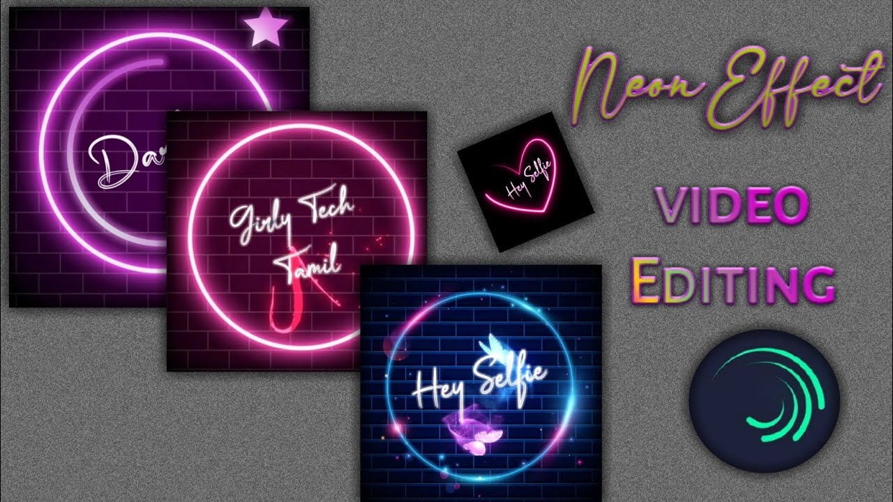 Alight motion New Trending Neon effect video Editing - YouTube
