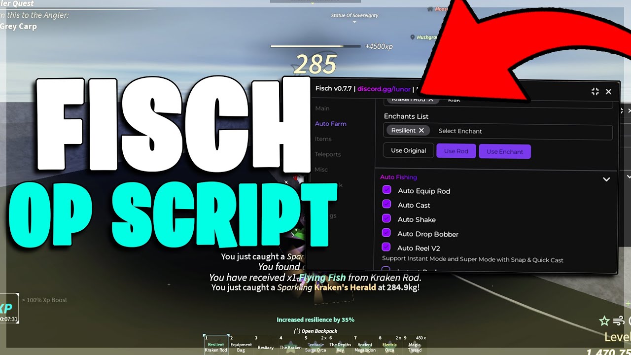 OP Fisch Script for Roblox! 💸 Auto Farm, Infinite Money & More! (2025 ...