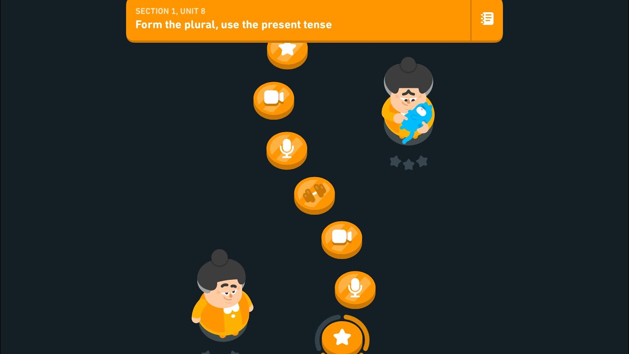 Duolingo - French - Section 1, Unit 8 - My full game with mistakes and ...