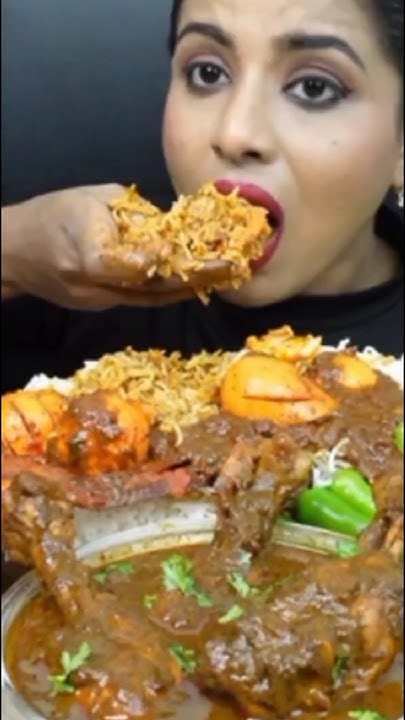 ASMR Eating Spicy Mutton Bhuna🔥#shorts #asmr #asmreating #mukbang - YouTube