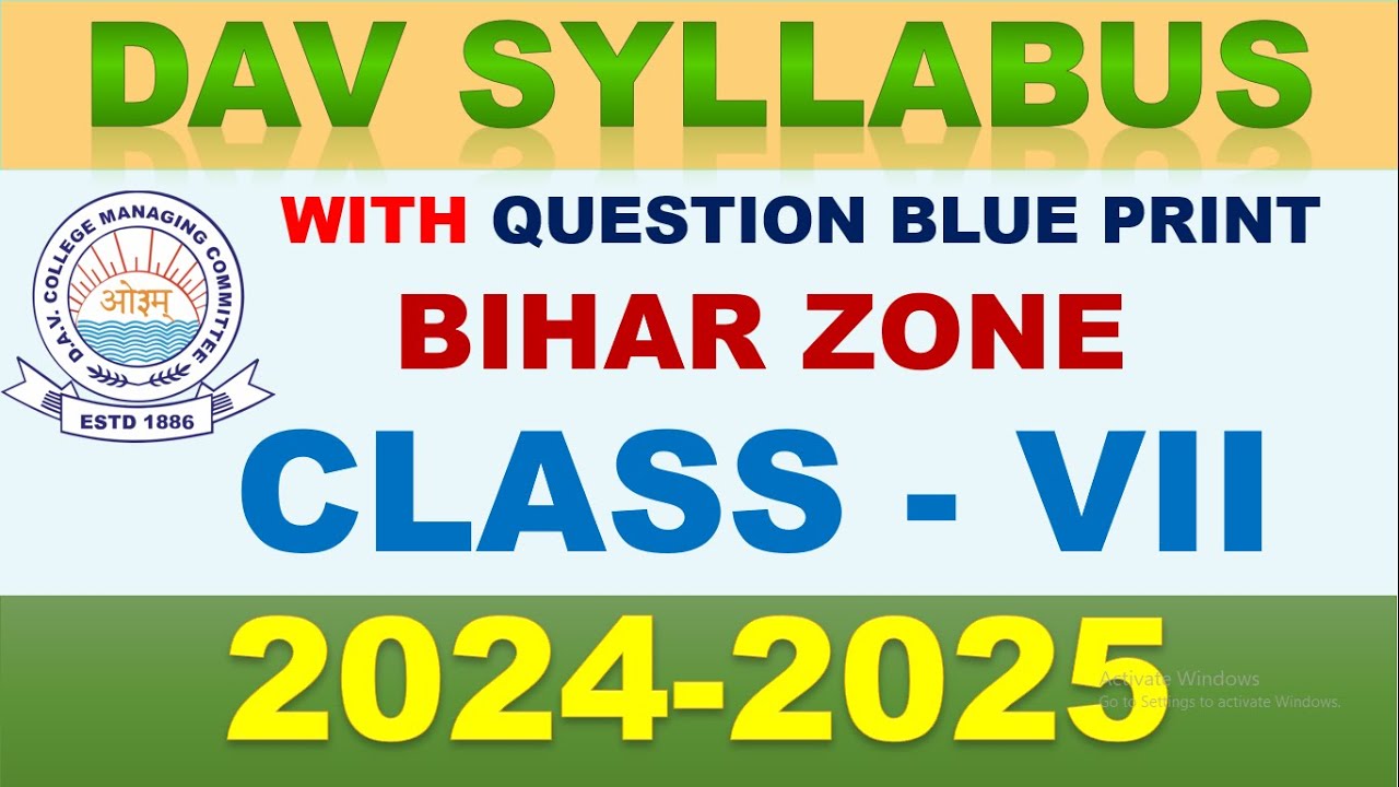 DAV CLASS 7 SYLLABUS DAV SYLLABUS 2024 2025 YouTube dav-class-7-syllabus-dav-syllabus-2024-2025-youtube