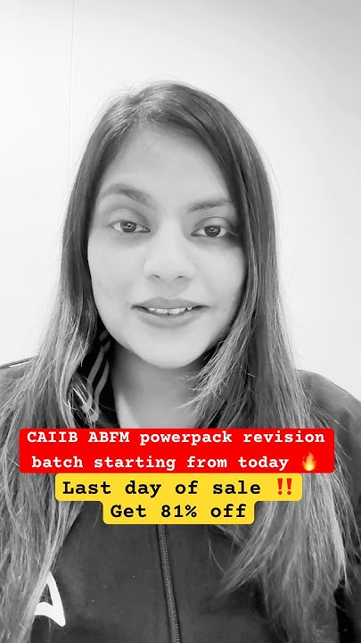 CAIIB ABFM powerpack revision batch starting from today 🔥 #caiibexam #caiibabfm #caiib - YouTube