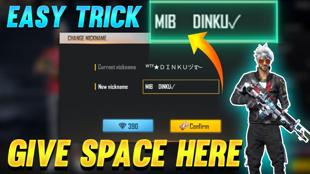 How To Give Space In Free Fire Name Space Between Two Words YouTube how-to-give-space-in-free-fire-name-space-between-two-words-youtube