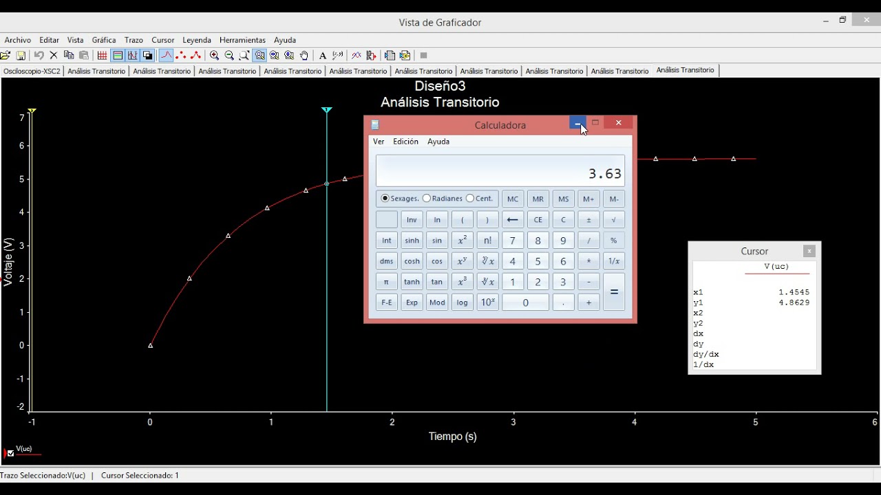 Carga y descarga del capacitor en Multisim - YouTube