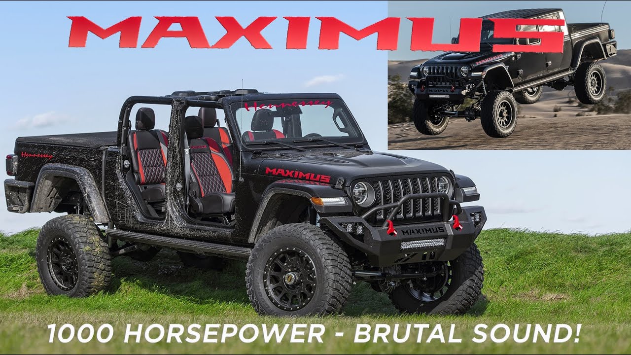 Hennessey Maximus 1000 hp Jeep Gladiator - YouTube