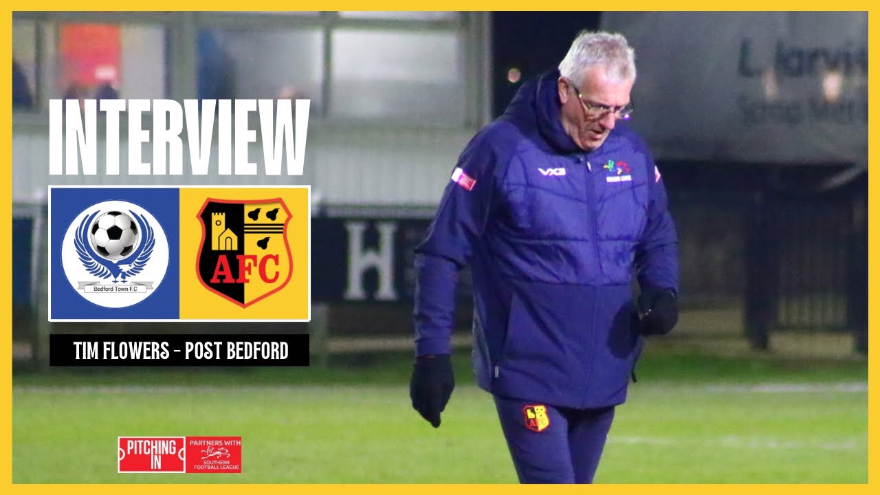 INTERVIEW | Tim Flowers reacts to cruel Bedford Town defeat - YouTube