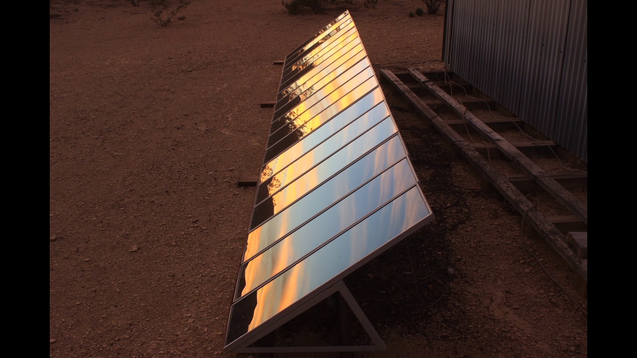 solar panel sunset - YouTube